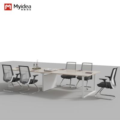 China Light Colored Conference Table - E0 MFC Material, Custom Sizes, ISO9001 Certified Office Furniture for sale