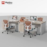 China Modern 4-Person Office Desk and Chair Combo 3600x1200mm E0 Particle Board for sale