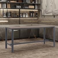 China Light Industrial Office Reception Coffee Table 120cm Long Storage Multifunctional Tea Cabinet for sale