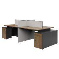 China Staff Desk Facing Two Or More People With Screen, Staff Computer Desk for sale