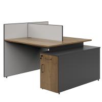 China Staff Desk Facing Two Or More People With Screen, Staff Computer Desk for sale