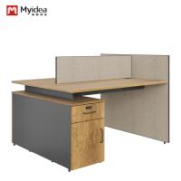 China Staff Desk Facing Two Or More People With Screen, Staff Computer Desk for sale