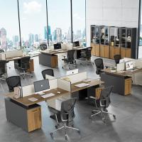 China Staff Desk Facing Two Or More People With Screen, Staff Computer Desk for sale