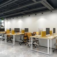 China Two Person Office Desk with Drawers 1200x1200mm Large Capacity Storage Computer Desk for sale