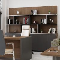 China Office Back Cabinet Multi Functional Light Industry Wrapped Edge Design Book Display 1800mm for sale