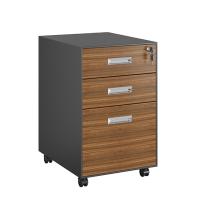 China Lockable Mobile File Cabinet with P2 E0 Grade MFC Board 3 Drawer Office Storage for sale