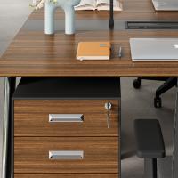 China Lockable Mobile File Cabinet with P2 E0 Grade MFC Board 3 Drawer Office Storage for sale