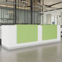 China Modern Marble Reception Desk 160cm Hotel Lobby Cashier Counter Office Furniture for sale