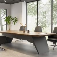 China Modern Conference Table with Irregular Tabletop - Custom Sizes for Office Meetings, ISO9001 Certified, 3-Year Warranty for sale