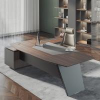China Modern L-Shaped Executive Desk 2300mm E0 Particle Board Office Furniture for sale
