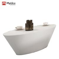 China White Glossy Painted Coffee Table With Unique Texture, Coffee Table, Reception Area, Coffee Table, Sofa for sale