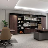 China Dark Luxury 5-Layer Wooden Document Cabinet for President Office with ISO9001 Certification for sale