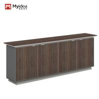 China Dark Color Side Cabinet Office Storage Cabinet MFC E0 Grade 3 Year Shelf Life for sale