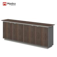 China Dark Color Side Cabinet Office Storage Cabinet MFC E0 Grade 3 Year Shelf Life for sale