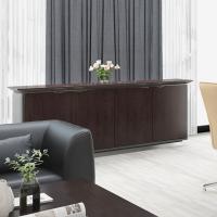 China Dark Color Side Cabinet Office Storage Cabinet MFC E0 Grade 3 Year Shelf Life for sale