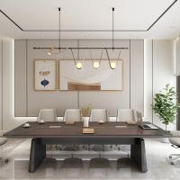 China Nordic Minimalist Office Conference Table Modern Design Long Reception Table Custom Size for sale