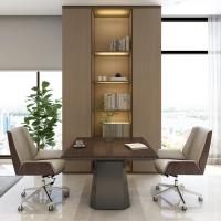 China Nordic Style Small Square Wooden Conference Table 80x80cm for Training Reception Office Negotiation for sale