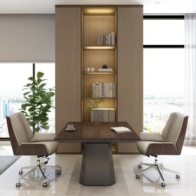 China Nordic Style Small Square Wooden Conference Table 80x80cm for Training Reception Office Negotiation for sale