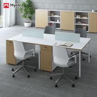 China Customizable Single & Two Person Workstation Office Desk with Screen 1200x1200mm Computer Storage for sale