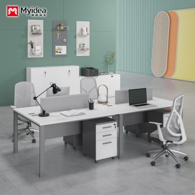 China Customizable L-Shaped Office Desk with Cabinet Storage and Lock 1200x1200mm for sale