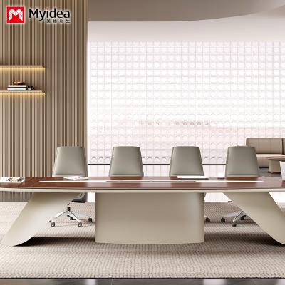 China Customizable Office Conference Table E0 MFC Simple Modern Desk for Meeting Room for sale