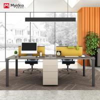 China Light Industrial L-Shaped Computer Desk 1200x1200mm Office Workstation with Storage for sale