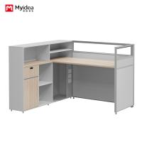 China Customizable Single Seat Office Desk with Storage Cabinet 1530x1400x1050mm for sale