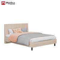 China Custom Single Bed Board with Charging Port 2000x1200mm Soft Comfortable Apartment Bed for sale