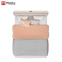 China Custom Single Bed Board with Charging Port 2000x1200mm Soft Comfortable Apartment Bed for sale