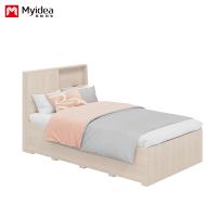 China Customizable Single Wooden Bed 2000x1200mm for Rental Rooms Apartments Homestays Soft Comfortable for sale