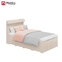 China Customizable Single Wooden Bed 2000x1200mm for Rental Rooms Apartments Homestays Soft Comfortable for sale