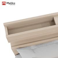 China Customizable Single Wooden Bed 2000x1200mm for Rental Rooms Apartments Homestays Soft Comfortable for sale