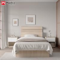 China Customizable Single Wooden Bed 2000x1200mm for Rental Rooms Apartments Homestays Soft Comfortable for sale