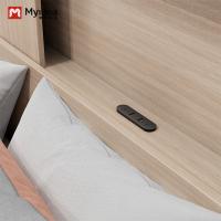 China Customizable Single Wooden Bed 2000x1200mm for Rental Rooms Apartments Homestays Soft Comfortable for sale