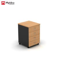 China Free Combination File Lockers with Wheels Office Storage 3 Shelf Mobile Cabinet for sale