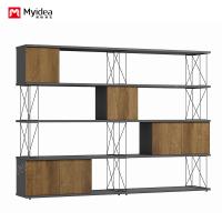China Steel Pipe Combined Storage Cabinet Interlocking Partition Cabinet 1800x900x400mm Office Document Data Cabinet for sale