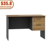 China Single Person Office Desk with Hanging Cabinet 550x530x840mm Steel Frame Computer Staff Desk for sale