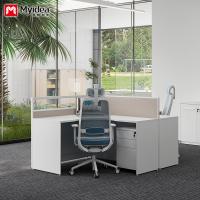 China Foshan Wholesale L-Shaped Office Desk with Screen 1200x1200mm Modern Workstation for sale