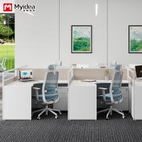 China Foshan Wholesale L-Shaped Office Desk with Screen 1200x1200mm Modern Workstation for sale