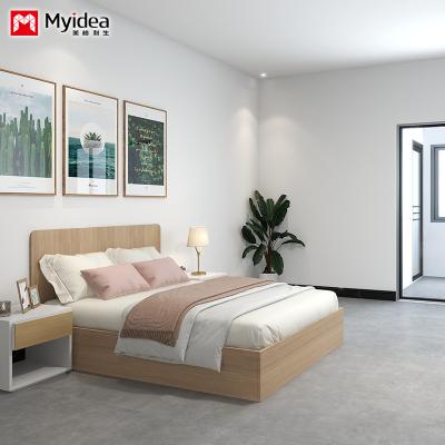 China Myidea Single Bed 2000x1200x960mm with Thickened Headboard for Hotel Apartment Homestay for sale