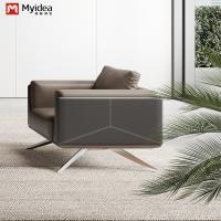 China Modern Eco-Friendly Commercial Leather Sofa with Metal Legs Factory Wholesale MG578 for sale