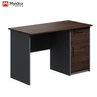 China Double Drawer Wood Desk with Storage Wall Cabinet 450lb Capacity E0 Grade for sale