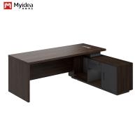 China Executive Computer Desk Storage Cabinet Modern Wooden Panel 450lb Capacity E0 Grade Particle Board for sale