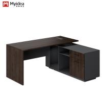 China Executive Computer Desk Storage Cabinet Modern Wooden Panel 450lb Capacity E0 Grade Particle Board for sale