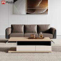 China Wood Contemporary Eco-Friendly Commercial Office Double-Drawer Panel Table with Melamine 1200x600mm for sale
