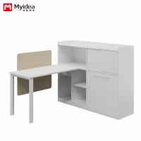 China L Shaped Office Desk with Filing Cabinet 450lb Capacity E0 Particle Board Modern Workstation for sale