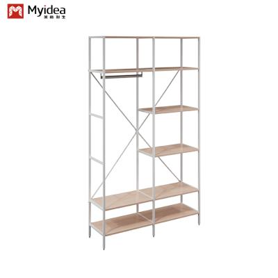 China Steel Frame Wardrobe and Single Decker Bed Set 2000x1200x960 mm for Apartment for sale