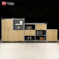 China Wooden Office File Cabinet with Lockable Storage 3 Drawers 2300mm Width for sale