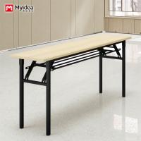 China Folding Table 800x550x1800mm Portable Training Conference Desk Rectangular Multipurpose Office Furniture for sale