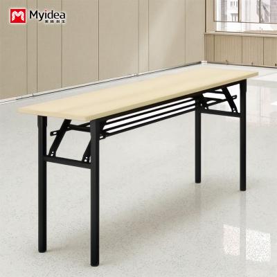 China Folding Table 800x550x1800mm Portable Training Conference Desk Rectangular Multipurpose Office Furniture for sale